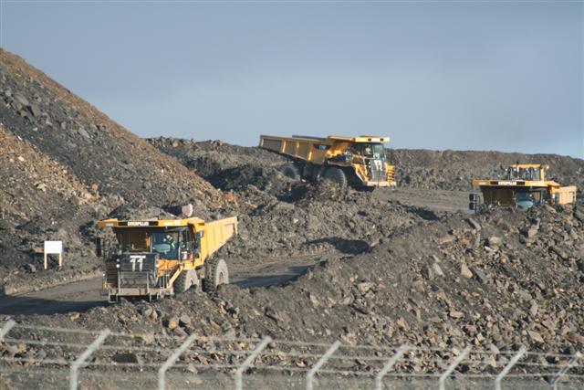 Opencast coal mining in Wales
