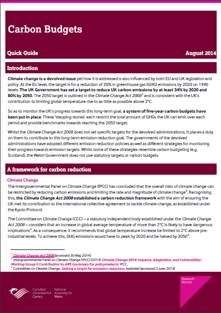 New Publication: Carbon Emissions Papers
